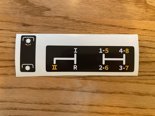 John Deere 2240 Gear Shift Pattern and PTO Lever Decals | eBay