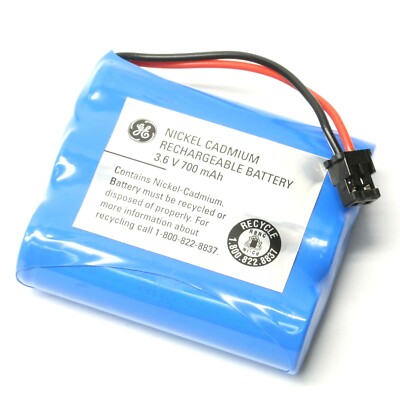 GE 3.6V 700mAh Battery for Cordless Phone BT-1006 BT-800 BT-904 36154 ...