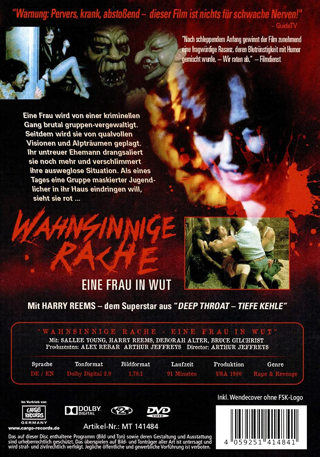 DEMENTED *1980 / Uncut / Harry Reems, Sallee Young* NEW Region 2 DVD ...