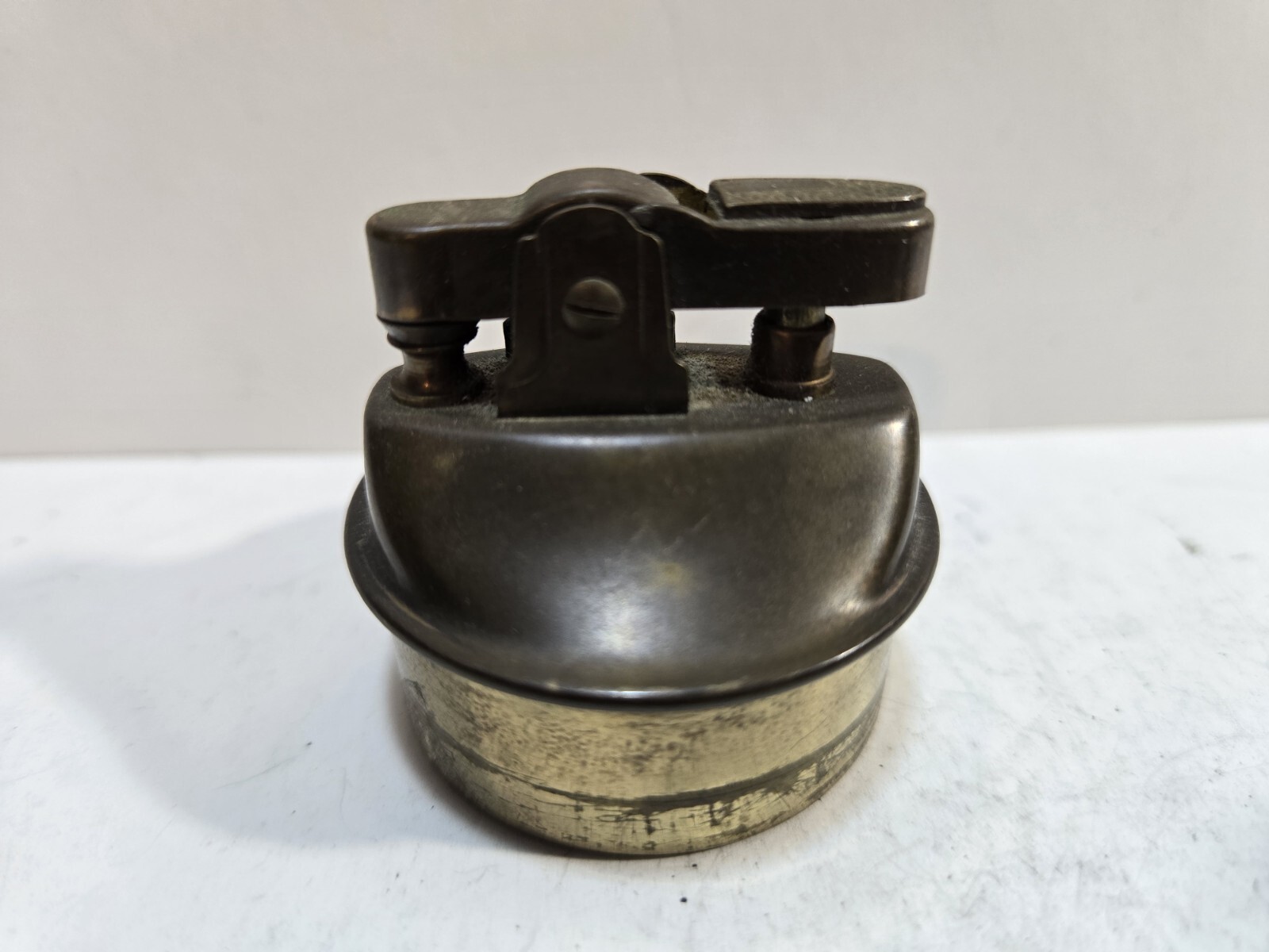 Vintage Working Brass Table Lighter INSERT Fits 1 1/2" Round Base 7085/ ...