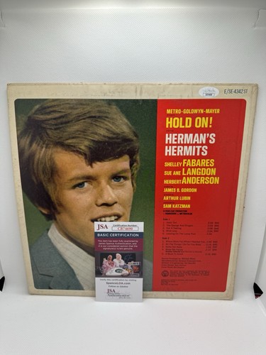 PETER NOONE Signed VINYL Autographed Hold On Herman's Hermits JSA COA ...
