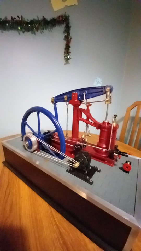 SANDERSON BEAM ENGINE. EXCELLENT CONDITION. WITH GENERATOR AND DISPLAY ...