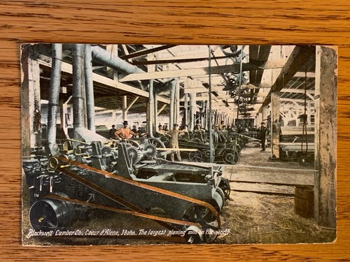 Idaho, ID, Coeur d'Alene, Blackwell Lumber Co. Planing Mill Interior ...