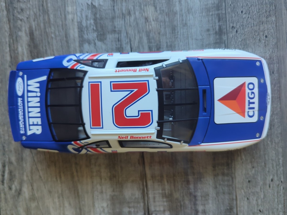 Neil Bonnett 1989 1987 DAYTONA 400 8×10 NASCAR PHOTO #3 DALE