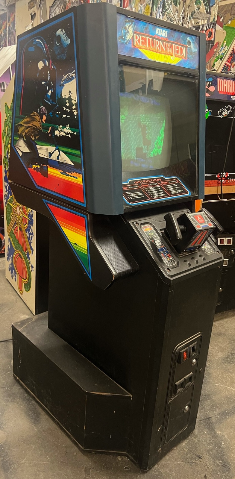 STAR WARS RETURN of the JEDI ARCADE MACHINE by ATARI 1983 (EXCELLENT ...