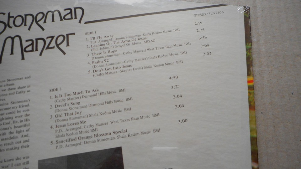 Donna Stoneman & Cathy Manzer I'll Fly Away Sealed Vinyl LP 1976 | eBay