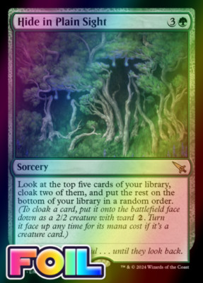 x1 Hide in Plain Sight MKM MTG 166 FOIL RARE M/NM 1x | eBay