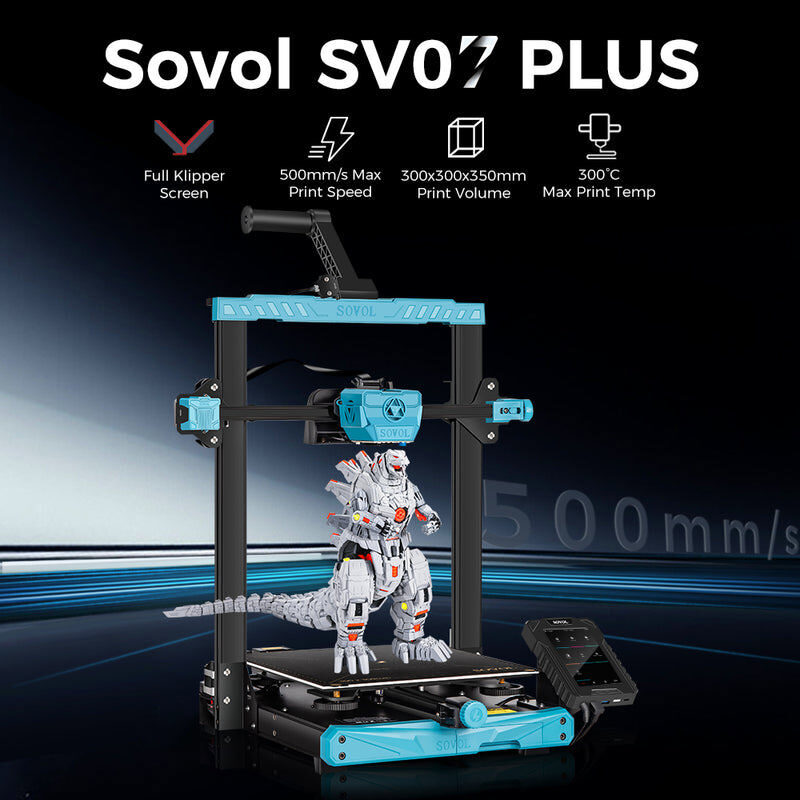Used Sovol SV07 Plus Large 3D Printer w/ Klipper Max Speed 500mm/s 300* ...