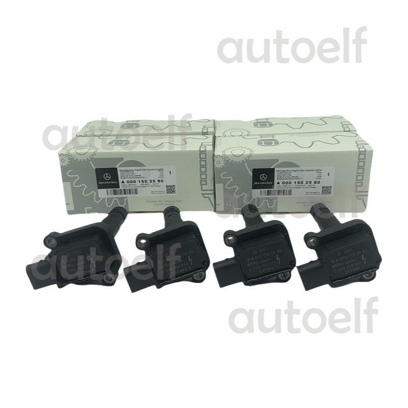 4Pcs Ignition Coil Kit for A0001502580 Mercedes-Benz E200 C200 C250 ...