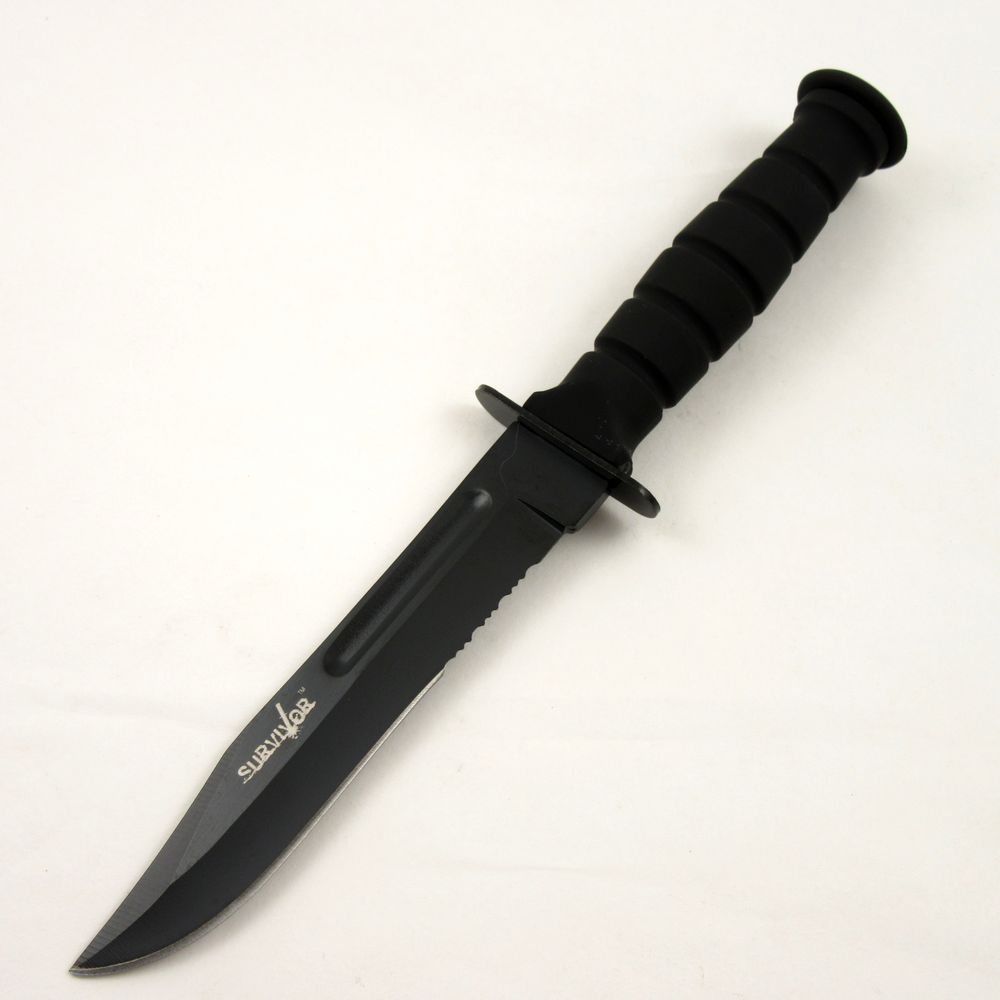 Survivor HK1023DP 7 inch Fixed Blade Knife - Black for sale online | eBay