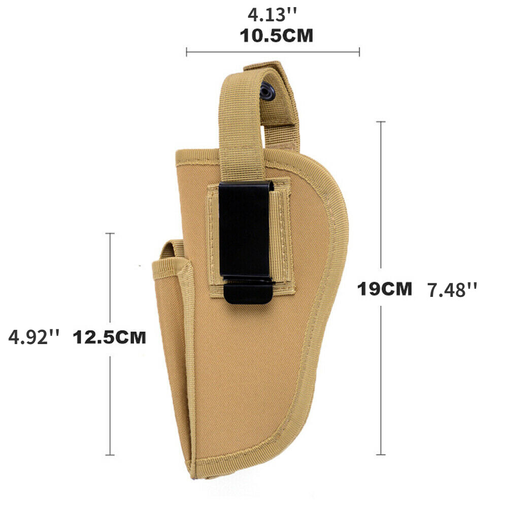 Pistol Pouch Tactical MOLLE Gun Pouch Holder Holster Waist Belt Pack ...