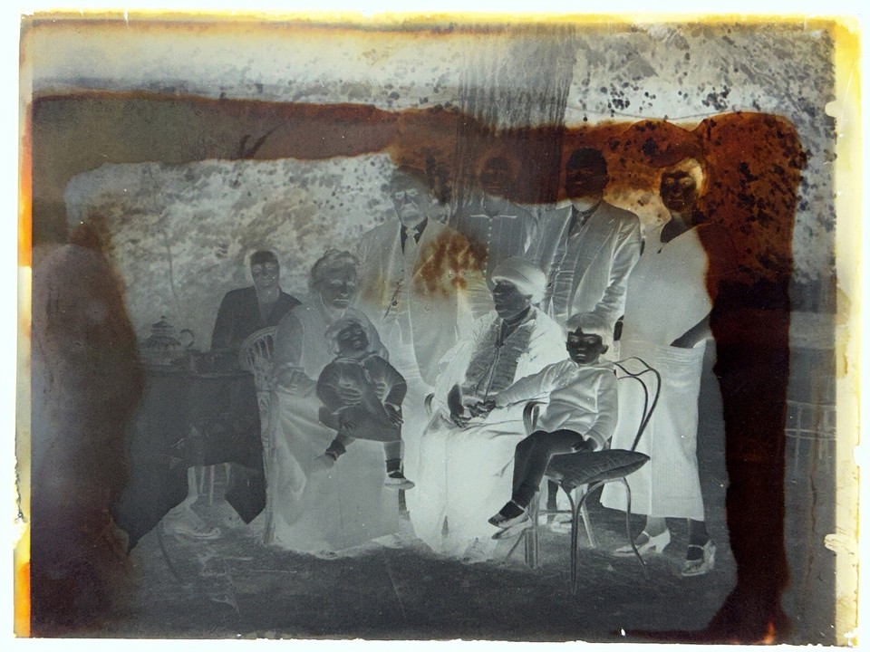 Family Photo Negative c1920 On Plate Glass Vintage V41L1n | eBay