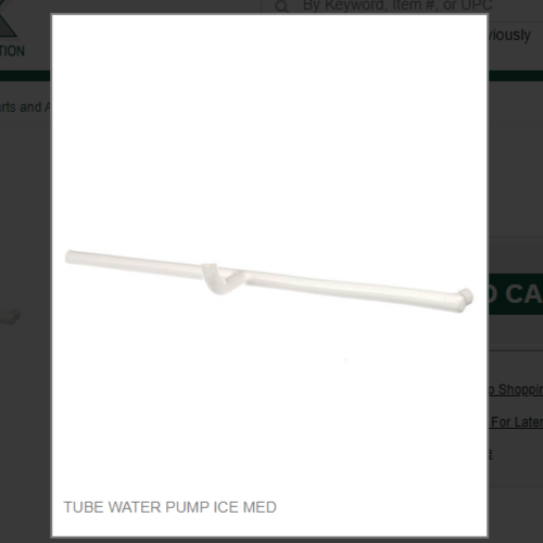 TUBE WATER PUMP ICE MED #9051472-01 | eBay