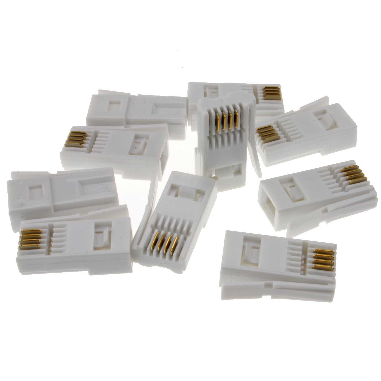 [10 Pack] BT 431A Home/Office Telephone Phone Line Plug Crimps ...