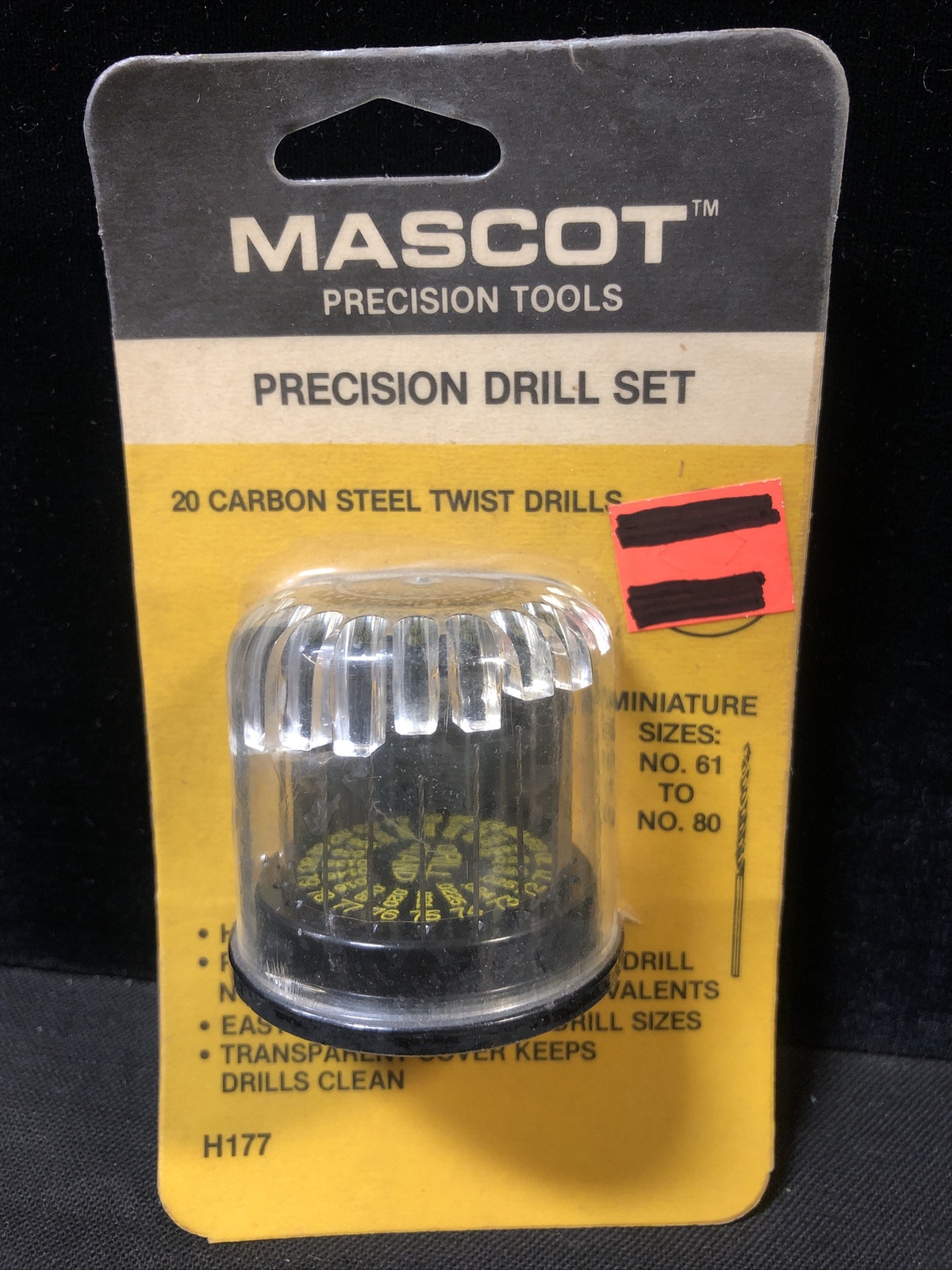 Maxon Precision Drill Set - New - H177 - 20 Carbon Steel Twist Drills ...