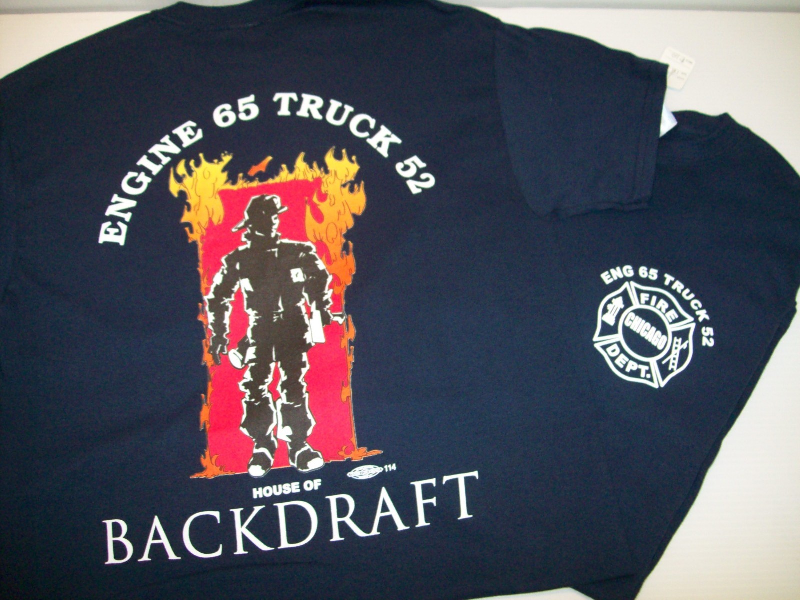 Chicago Fire Department Engine 65 "House of Backdraft" Shirt | eBay