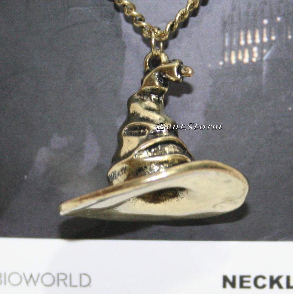 Harry Potter & Deathly Hallows Magic Golden Sorting Hat Pendant Charm ...