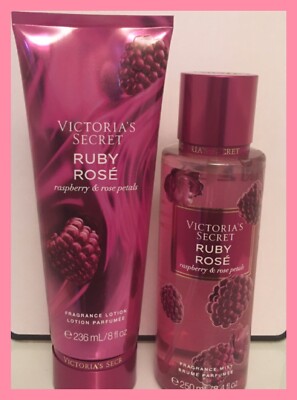 NEW Victoria’s Secret 2 Piece Fragrance Mist & Lotion Set RUBY ROSE New ...
