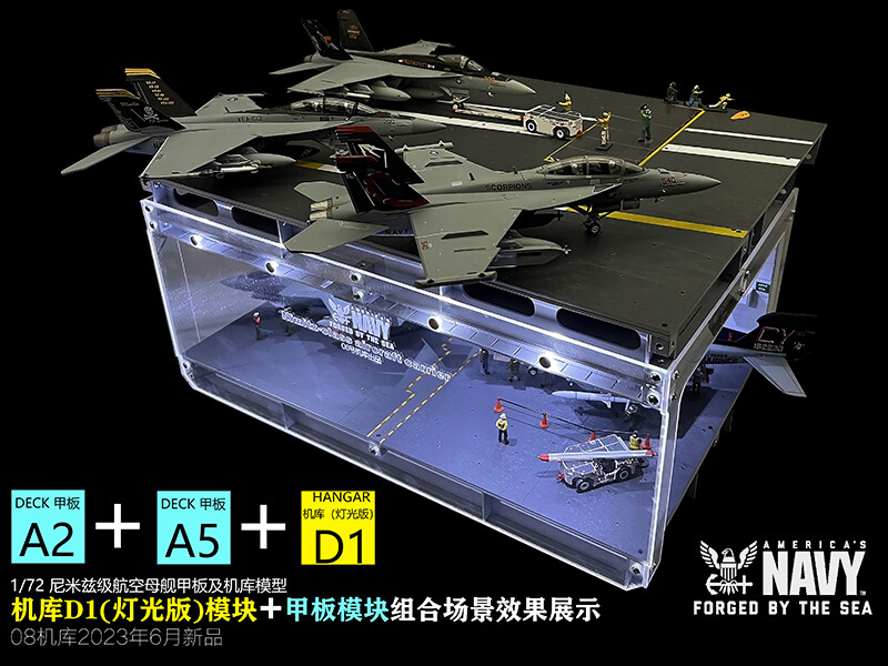 Nimitz Aircraft Carrier Hangar 1/72 Model Carrier Deck Model(Excluding ...