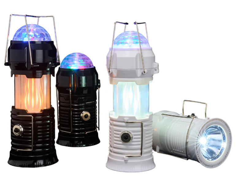 Improvements 4-in-1 Lanterns, 4pc,Flashlight,Flame & Party Lighting,B&W ...