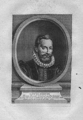 Louis Servin Seigneur De Pinoches Et De La Grève Engraving Kuperstich ...