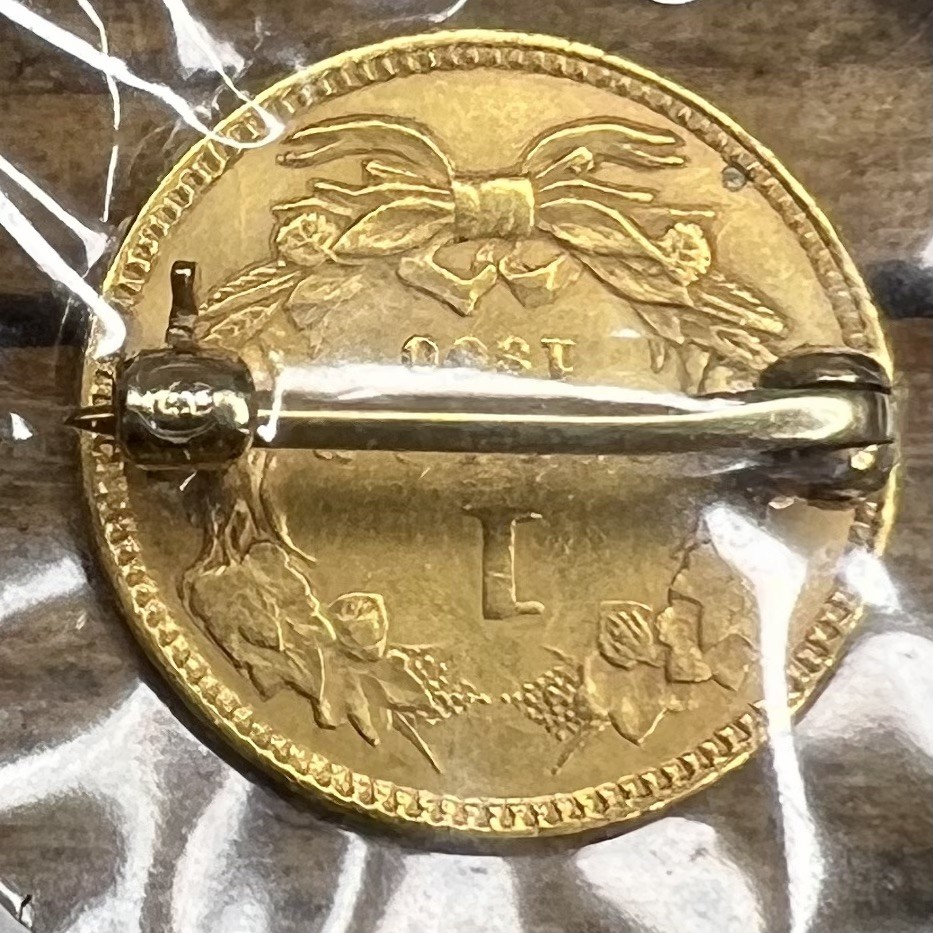 1860 $1 One Dollar Indian Head Gold Coin Pin - Pre33 US Gold Coin | eBay