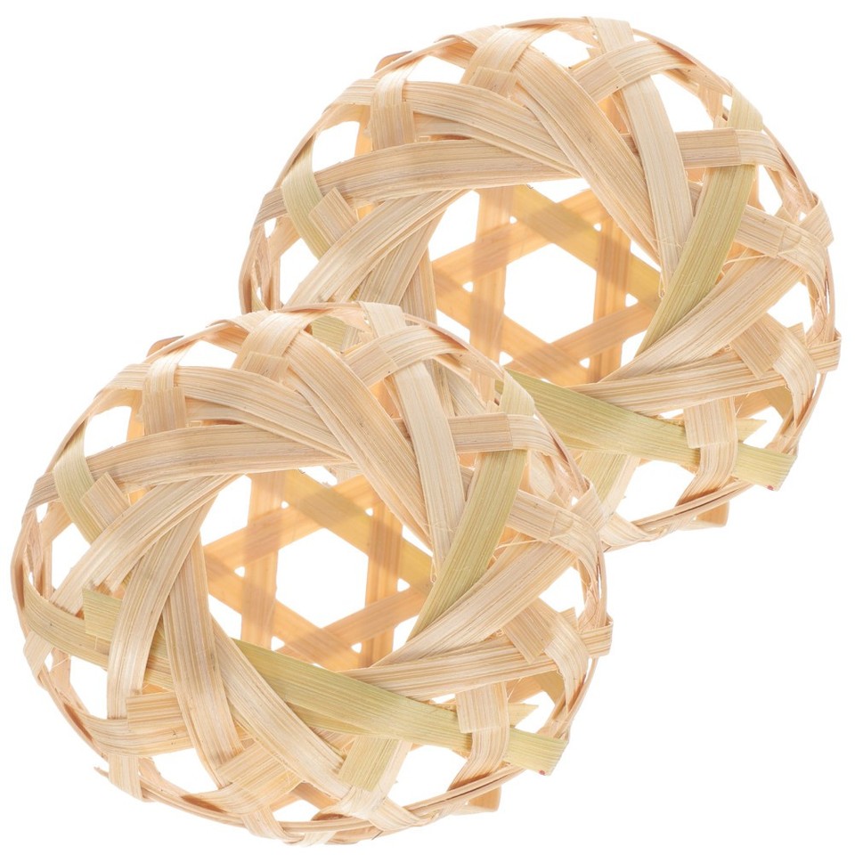 2 Pcs Rustic Lamp Shade Homemade Bamboo Lampshade Handmade Lantern ...