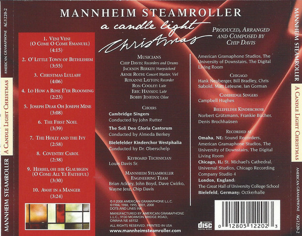 A Candlelight Christmas by Mannheim Steamroller (CD, 2012) New ...