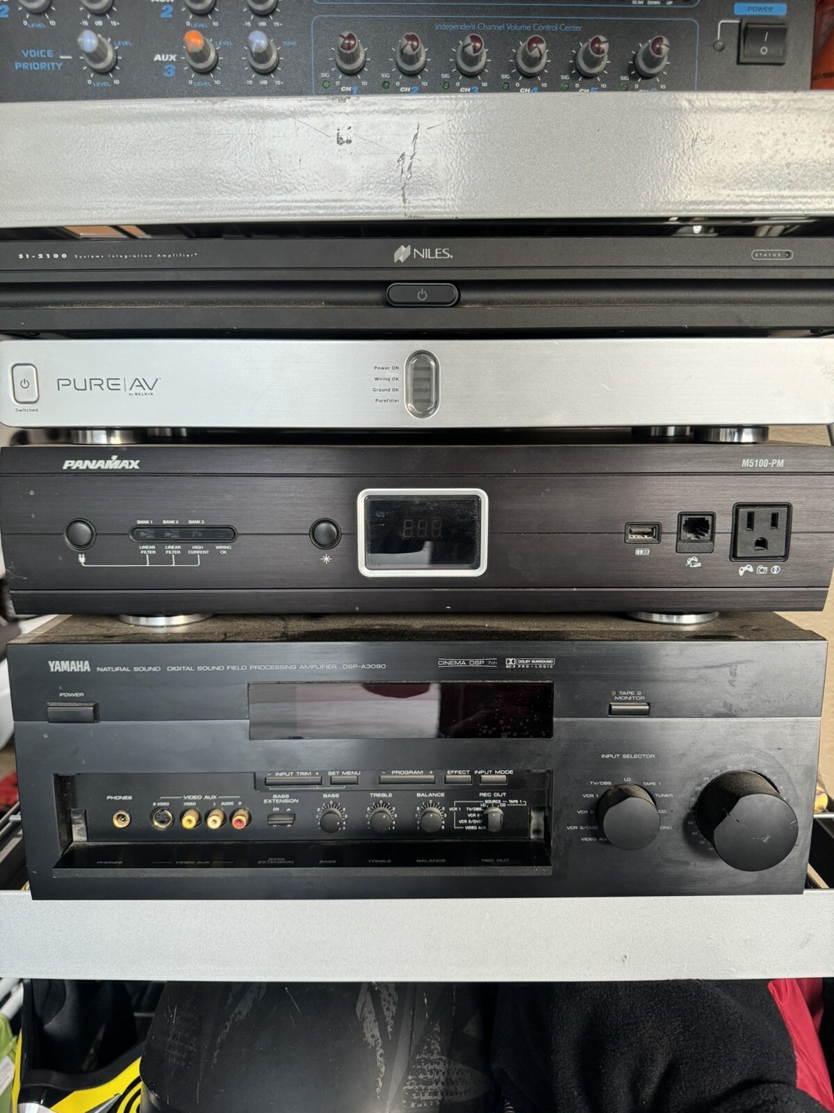 Yamaha DSP-A3090 7 Channel Pre-Amp/Processor Amplifier for sale online ...