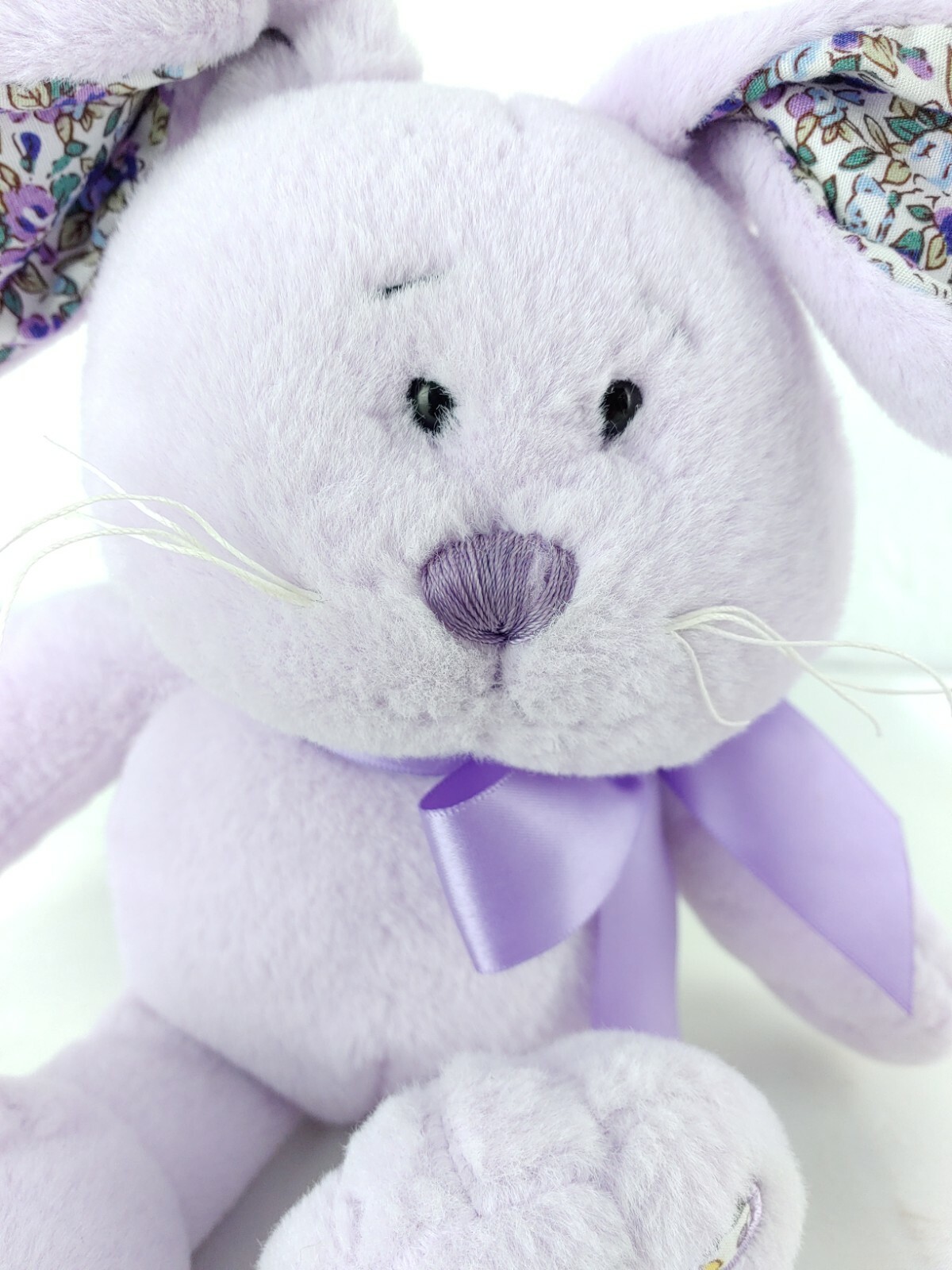 Ganz Violet Purple Bunny Rabbit Plush 10" Stuffed Animal HE9827 Floral ...