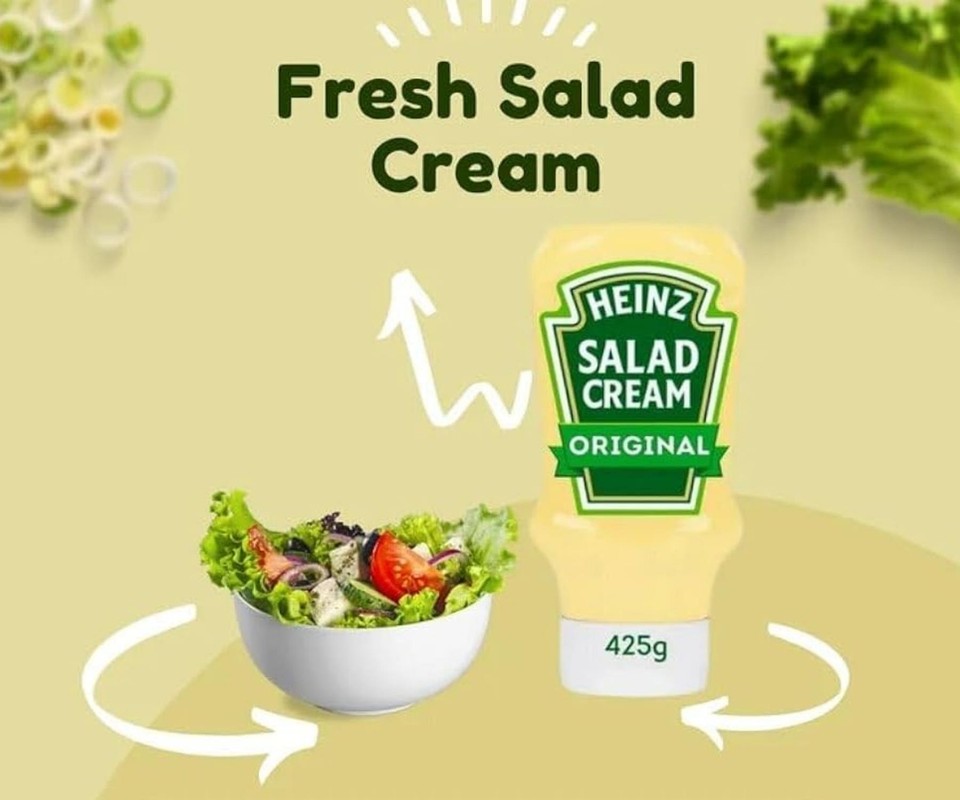 25 x Heinz Salad Cream Sachets - Ideal for Sandwiches, Salads & Quick ...