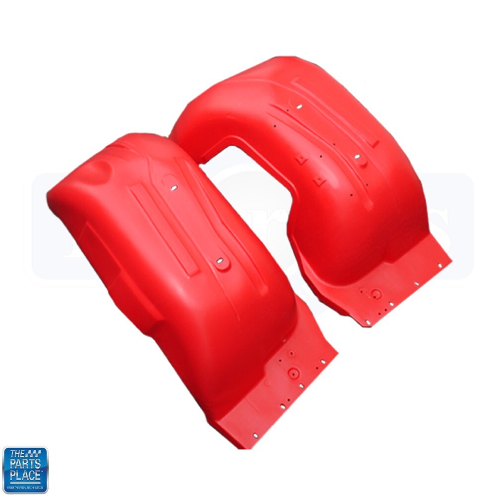 70-72 Cutlass 442 W30 Red Front Inner Fender Skirt Wells Pr Plastic ...