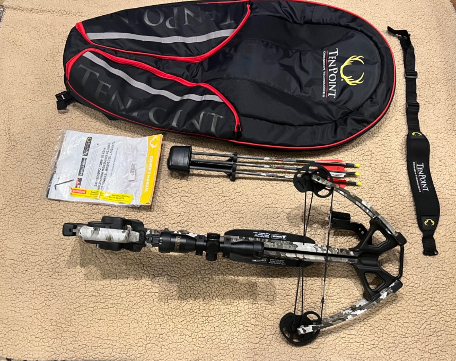 Ten-Point Titan De-Cock Crossbow - Vektra (‎CB22047-7528) with case ...