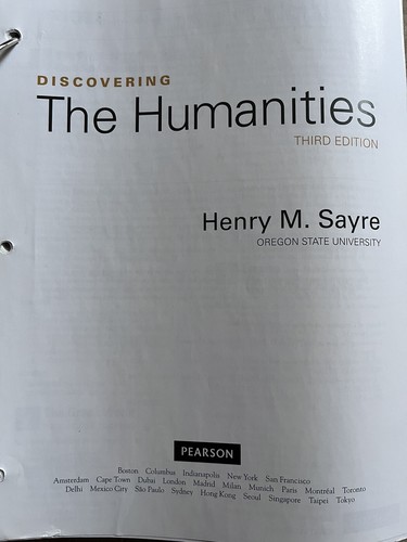 Discovering the Humanities, Books a la Carte Edition by Henry M. Sayre ...