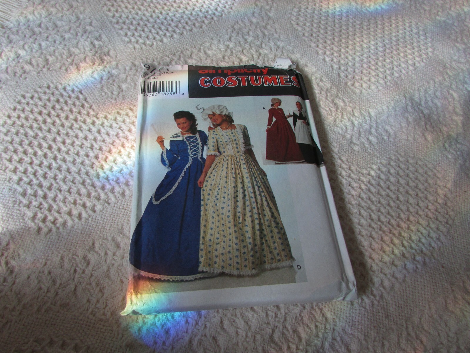 Simplicity Pattern 9713 Puritan 18th-19th century costume centennial ...