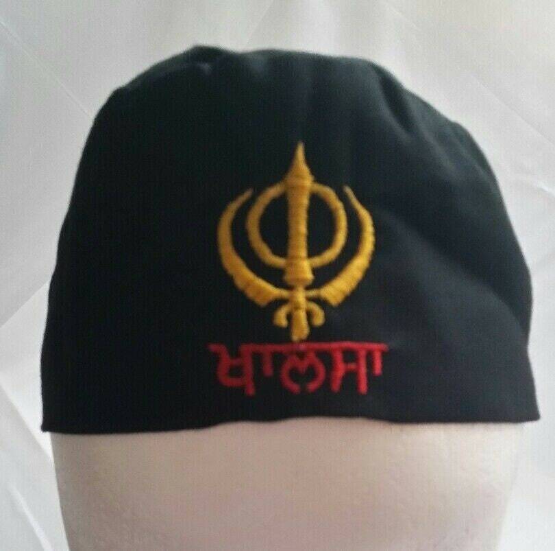 Sikh punjabi black kids infants baby patka pathka khanda bandana head ...