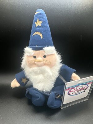 The Disney Store Wizard Merlin Bean bag plush NWT RETIRED | eBay
