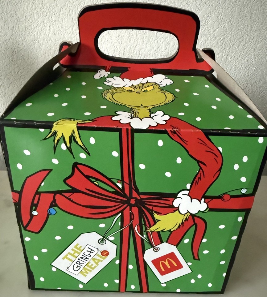 2025 McDonald’s Grinch Happy Meal Adult Box! EMPTY Limited Edition! 7in ...