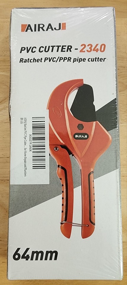 AIRAJ PVC Cutter, 2340, Ratchet PVC PPR Cutter, New in Box | eBay