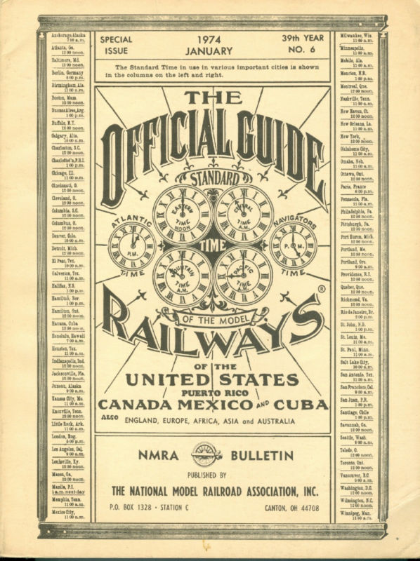 NMRA BULLETIN 1974-MEMBERSHIP LIST-ROSTERS OF MODEL RAILROAD CLUBS | eBay