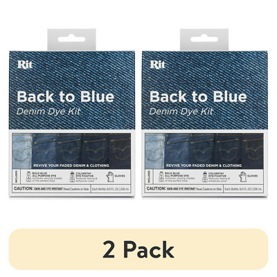 (2 pack) Rit Back to Blue Denim Dye Kit Free Expedited Shipping | eBay