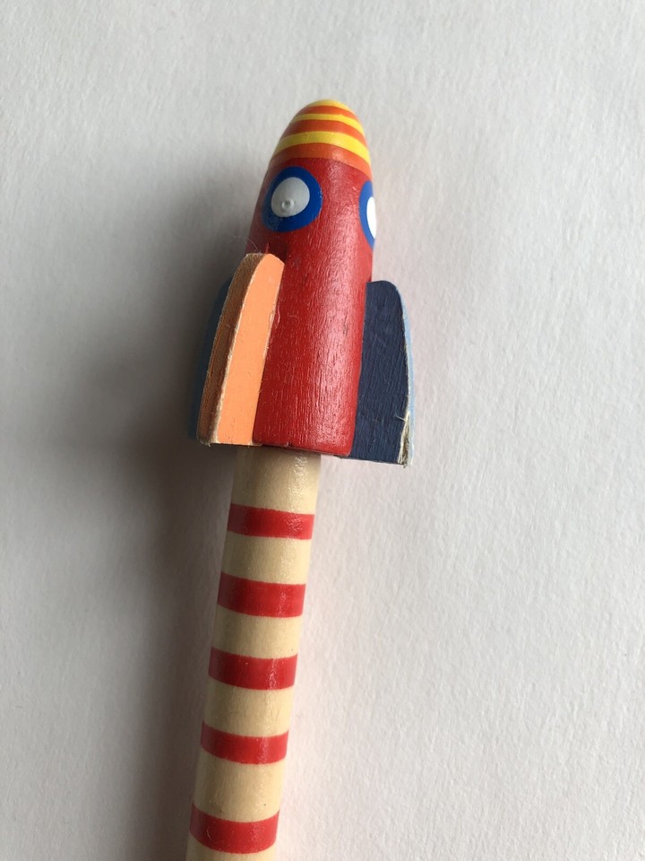 Wood Wooden Space Rocket Pen *** No ink*** 8 inches long | eBay