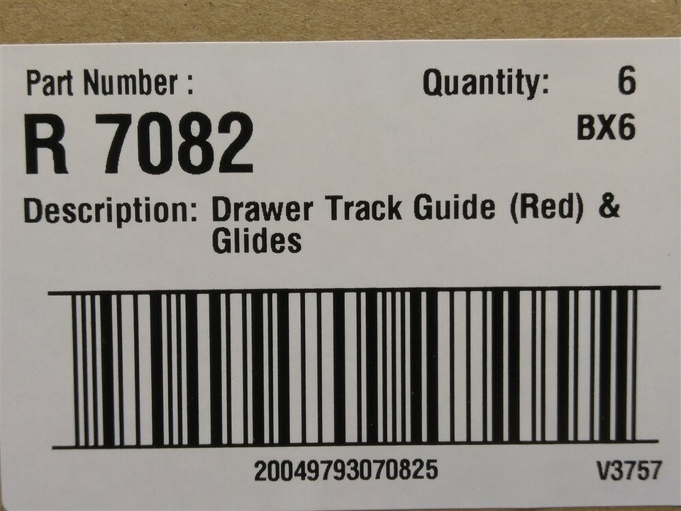 (6 Sets) PLPCI Red Plastic Drawer Guides Fit 1/4" x 3/4" Track | eBay