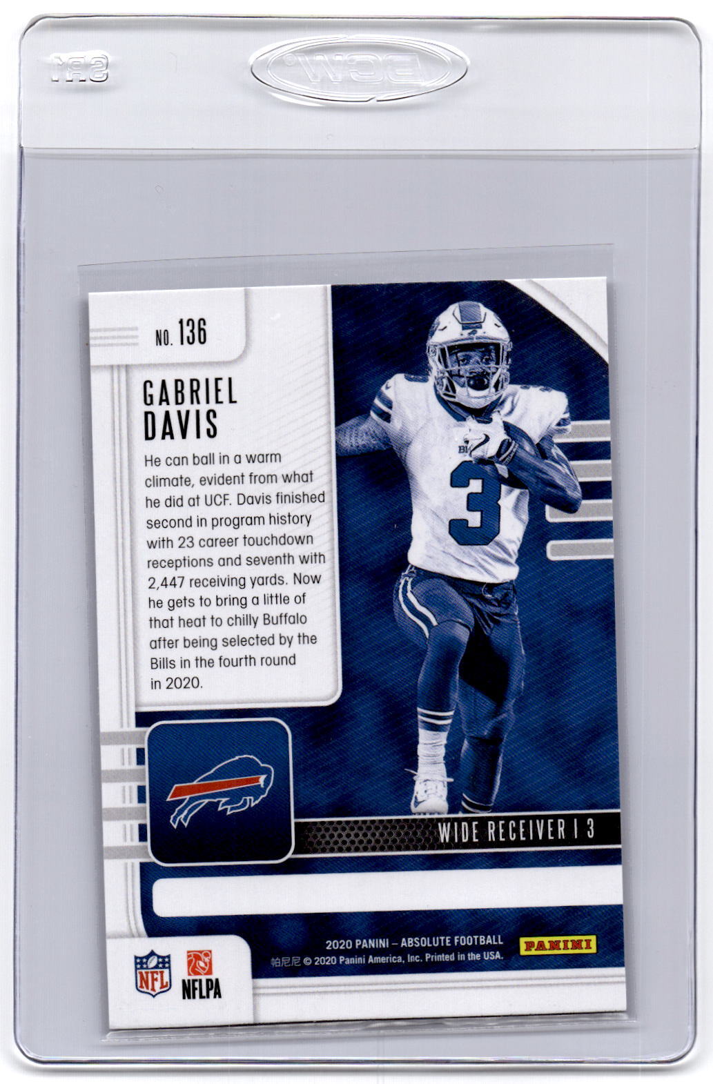 2020 Panini Absolute #136 Gabriel Davis | eBay
