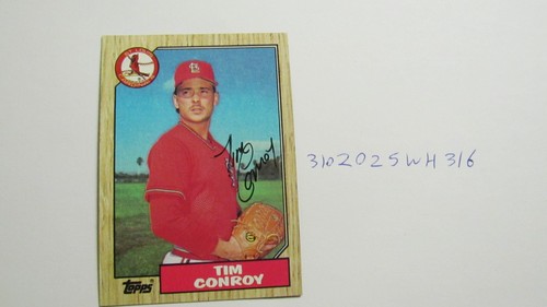 1987 Topps Tim Conroy signed baseball card (2) | eBay