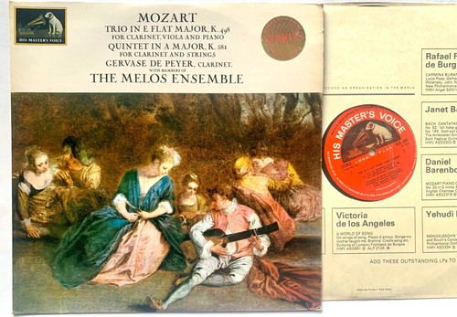 Mozart - Trio In E Flat Major - Melos Ensemble - HMV ASD 605 - 1964 ...
