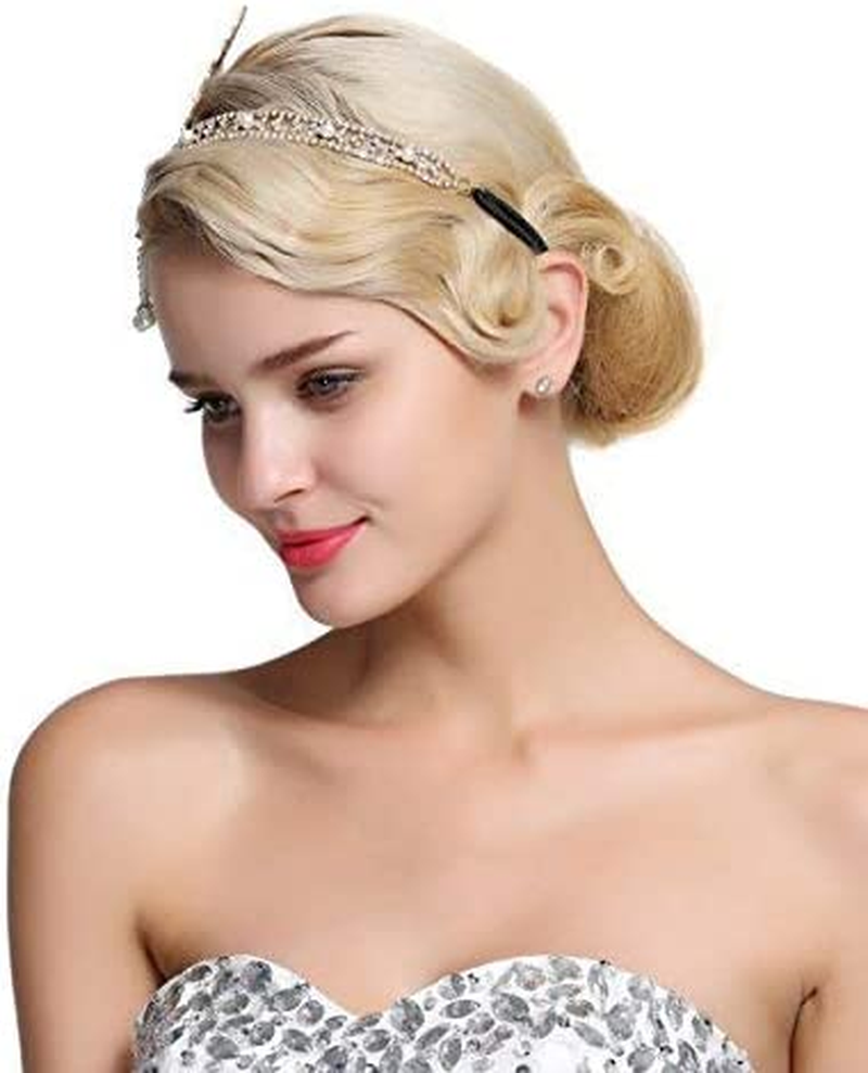 FAIRY COUPLE Women'S Art Deco 1920S Flapper Great Gatsby Leaf Pearl ...