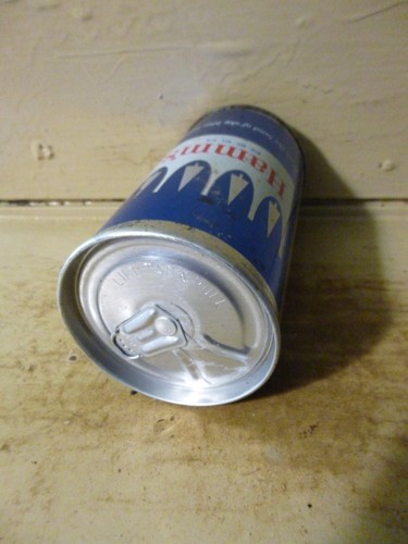 1960`S HAMM`S_ ZIP-TAB_ WIDE SEAM STEEL BEER CAN -[EMPTY CANS, READ ...