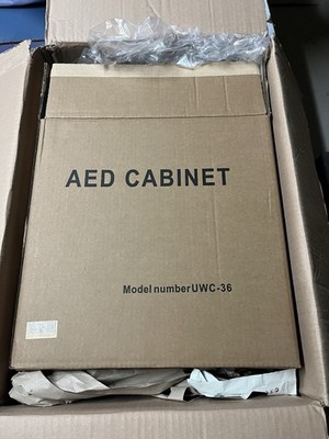Defibrillator AED Wall Cabinet with Alarm fits all popular AED brands £ ...