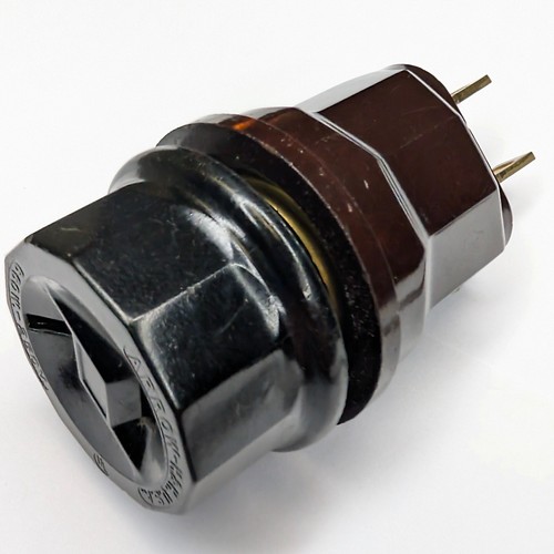 x2 LOT Vtg Bakelite Electrical Socket Adapter Light Bulb Arrow H&H USA ...